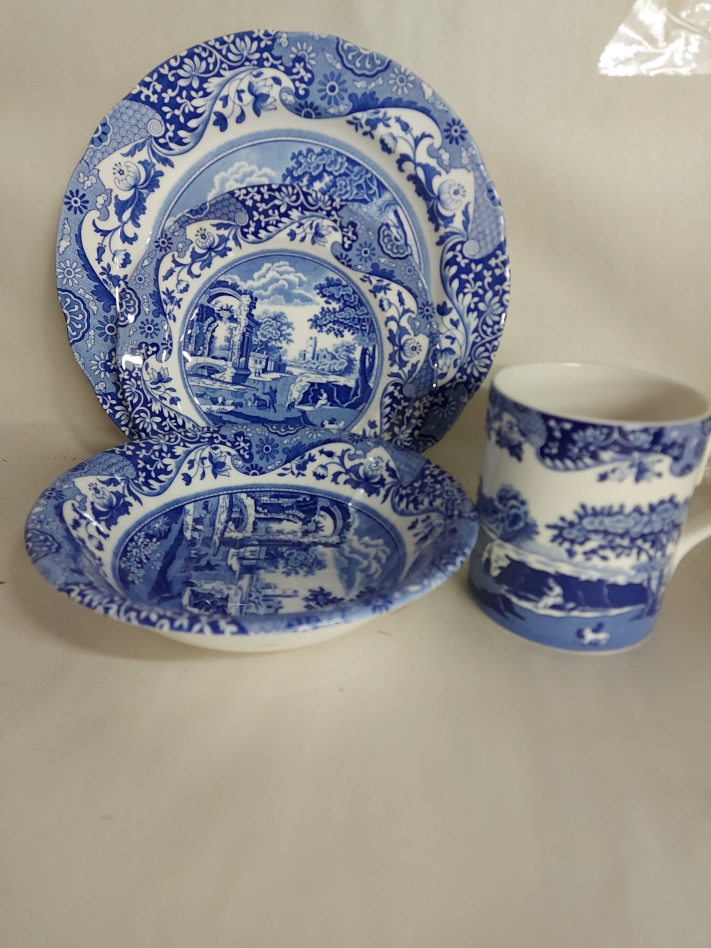 Spode Blue Italian 16 Pc Set - Shoppedeals